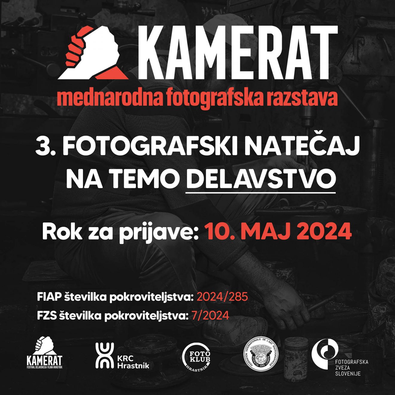 razpis: KAMERAT | | Fotografska zveza Slovenije